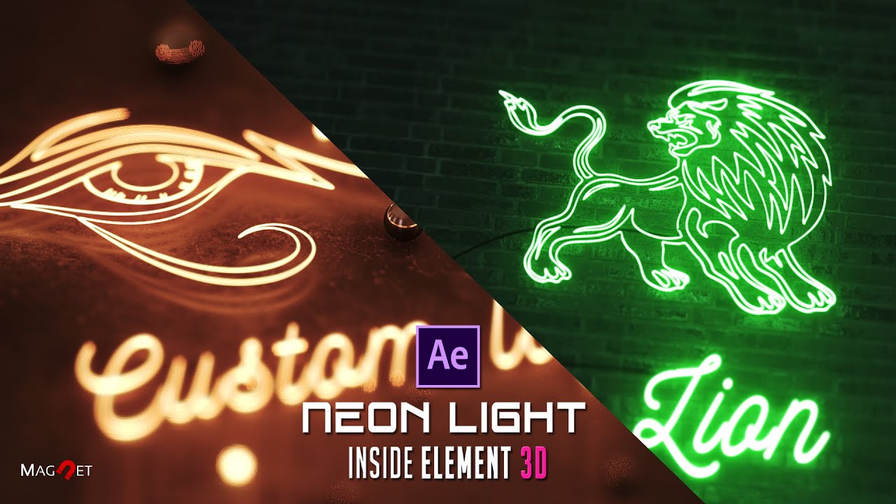 Free Project file download II After Effect Neon light project II ...