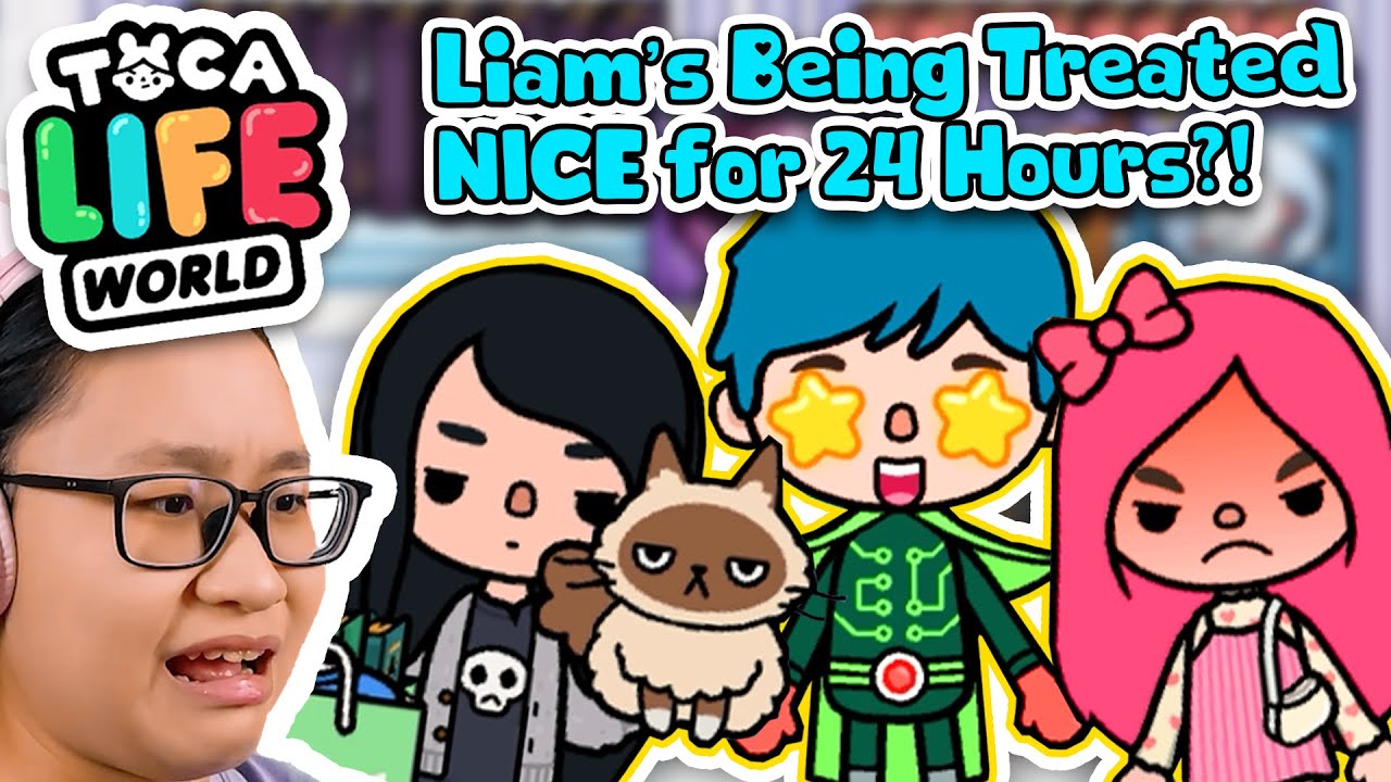 Toca Life World - Cherry and Vidia treats Liam NICELY for 24 hours ...