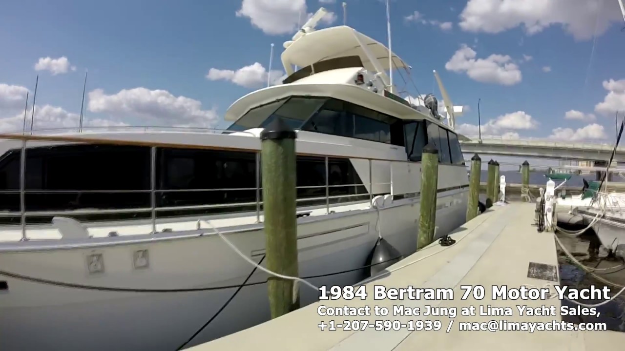 1984 Bertram 70 Motor Yacht for Sale - YouTube