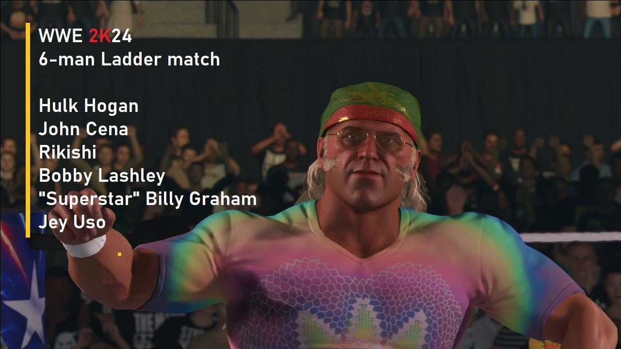 WWE 2K24 | 6-man Ladder match - YouTube