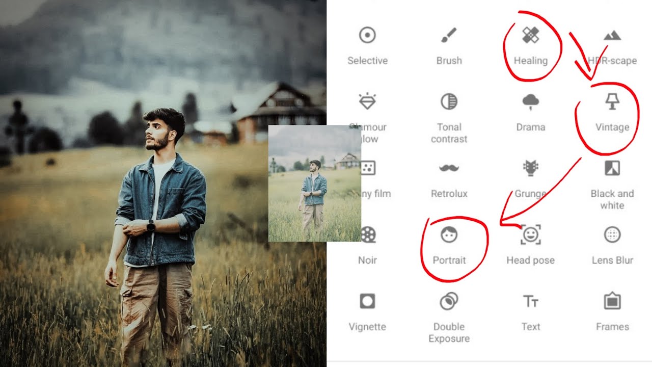 Snapseed Stylish Moody Tone & Portrait tone photo editing | Snapseed ...