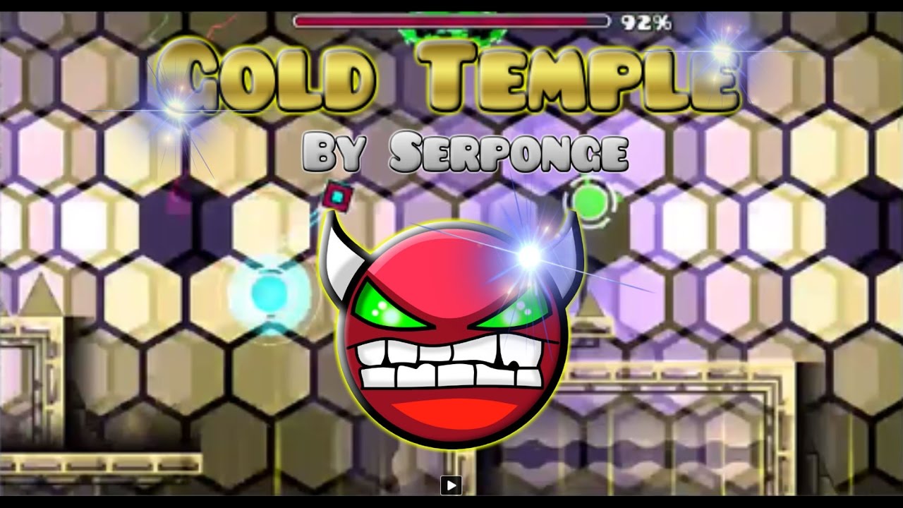 Gold Temple ! Serponge | Geometry Dash - Creepeper4 - YouTube
