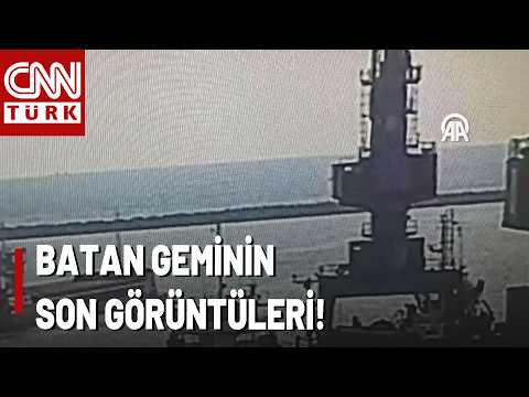 İşte Batan Geminin Son Görüntüleri! Tuğberk İmamoğlu Gemisi İskenderun Limanı'ndan Böyle Çıktı