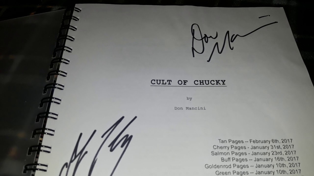 CULT OF CHUCKY: SCRIPT DE LA PELÍCULA Y BLURAY - YouTube