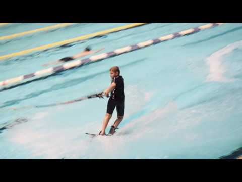 Tema 26/02/2017 Trick water ski competiotion in Olympiyki swiming pool