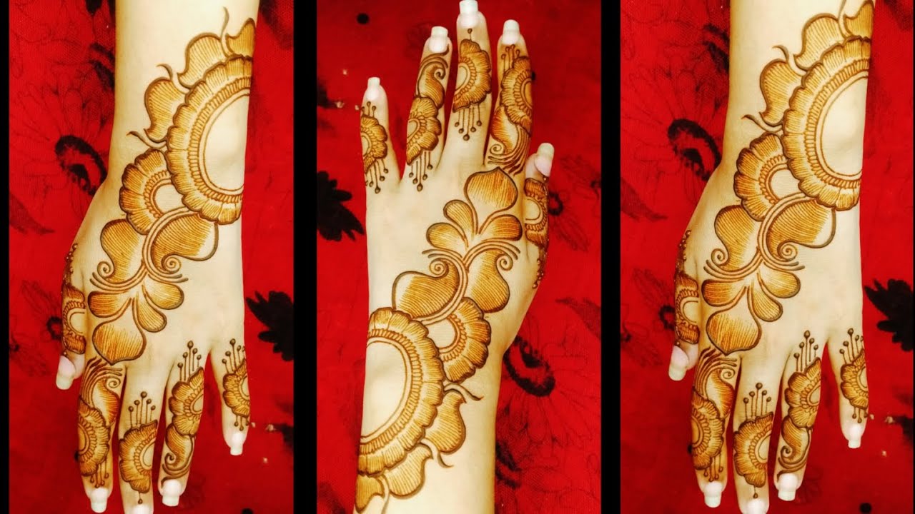 shaded mehndi design mehandi ka design bridal mehndi - YouTube