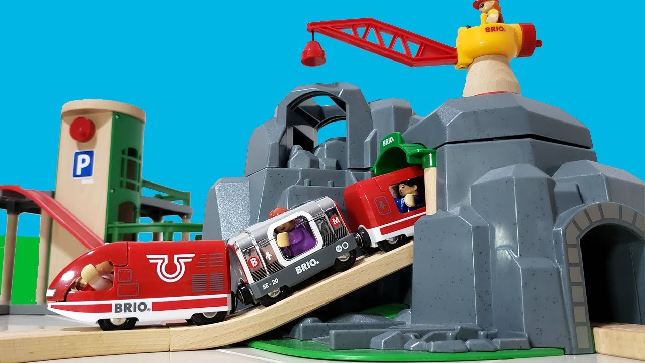 Brio Wooden Toy Trains Fun - YouTube