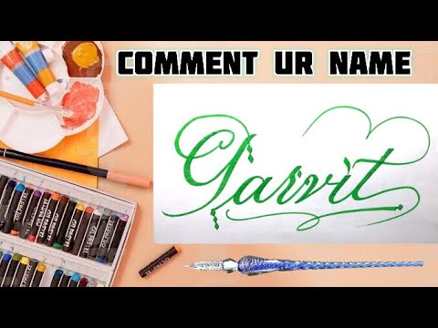 Garvit Name Signature Calligraphy Status | How to Draw, Cursive ...