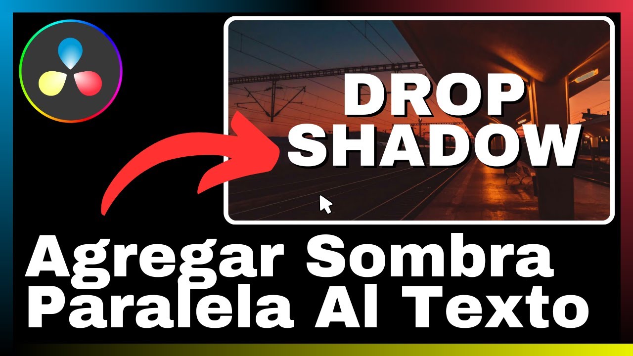 Cómo añadir Una Sombra a Los Textos en Davinci Resolve - YouTube