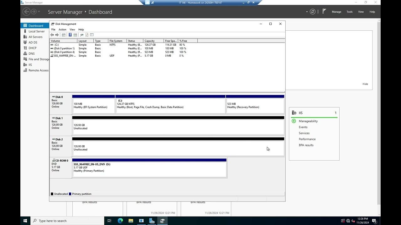 Adding disks to a Windows server - YouTube