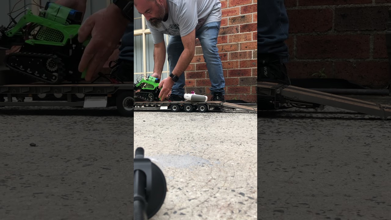 Lesu skid steer and caterpillar 339 test fit onto lesu hydraulic low ...