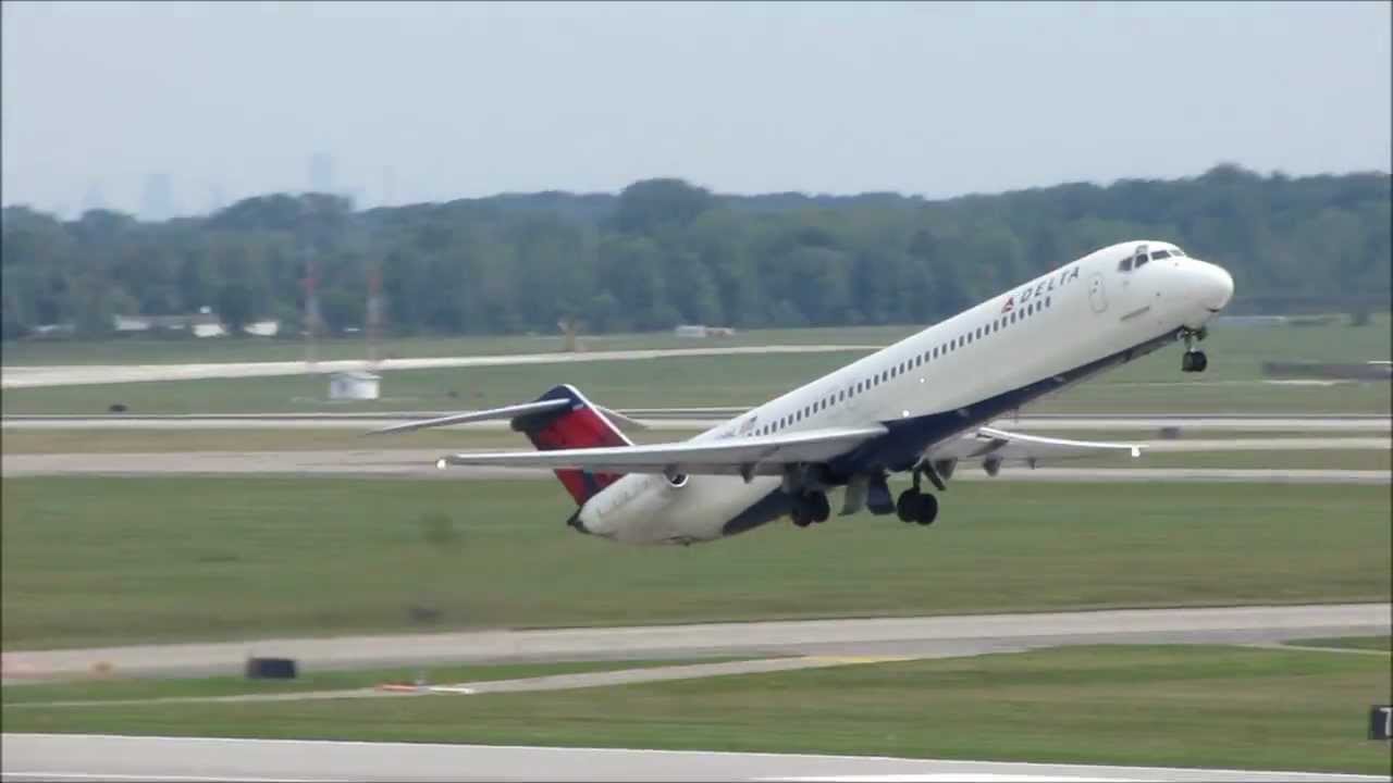 1080p HD | Sean's DC-9-50 Takeoff To ORD! | N775NC | Detroit Metro ...