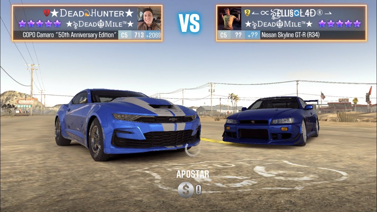 CSR2 - COPO Camaro Edición 50th Aniversario VS Nissan Skyline GT-R (R34 ...