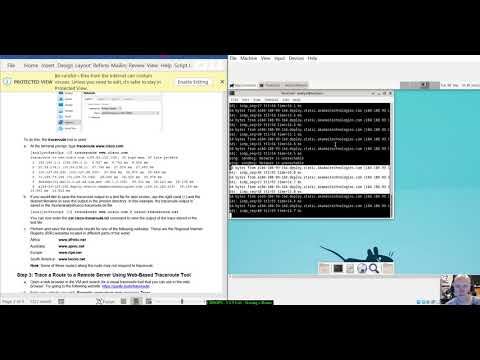 CBROPS - 5.1.5 Lab - Tracing a Route - YouTube