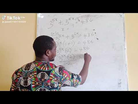 Solving for Unknown exponent X. - YouTube