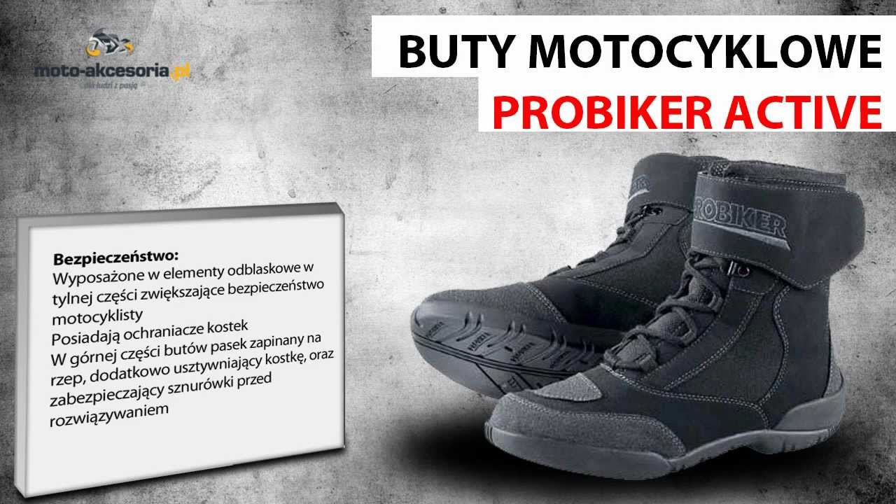 Buty motocyklowe Probiker Active - YouTube