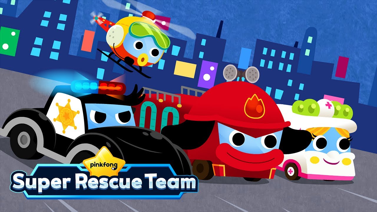 Super Rescue Team | Car Songs for kids | Pinkfong Super Rescue Team ...