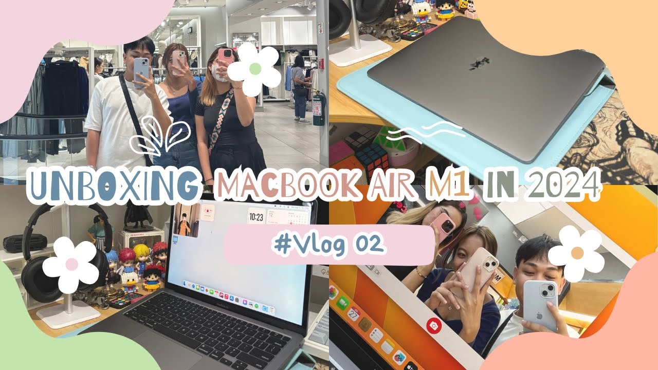Unboxing new MacBook Air m1 in 2024 - YouTube