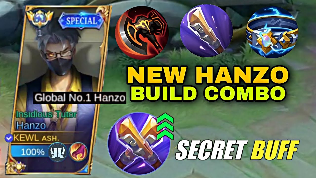 NEW HANZO BUILD AND EMBLEM COMBO ( don't tell moonton) - YouTube