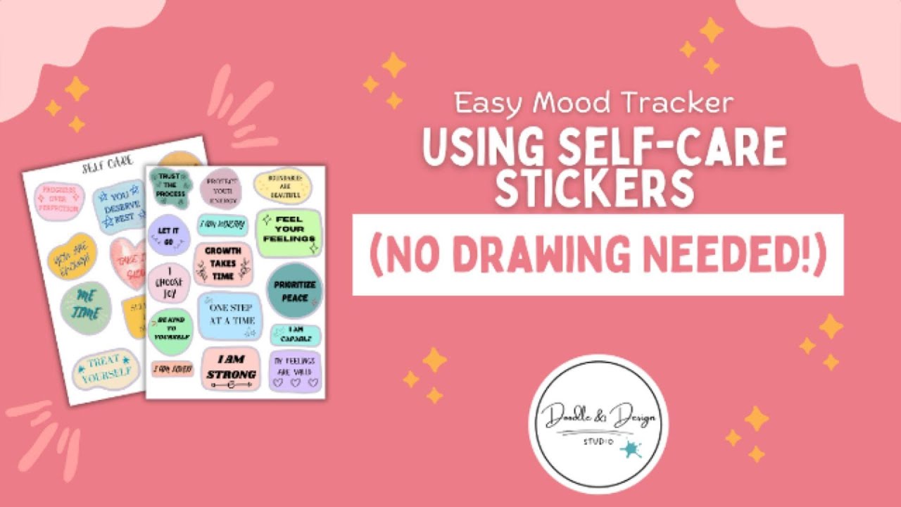 Self-Care Sticker Mood Tracker | Make Journaling Easier in 5 Minutes ...