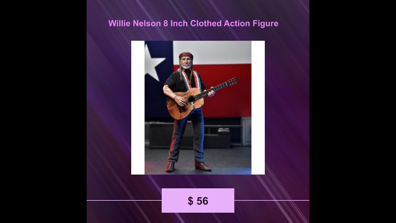 Willie Nelson 8 Inch Clothed Action Figure - YouTube