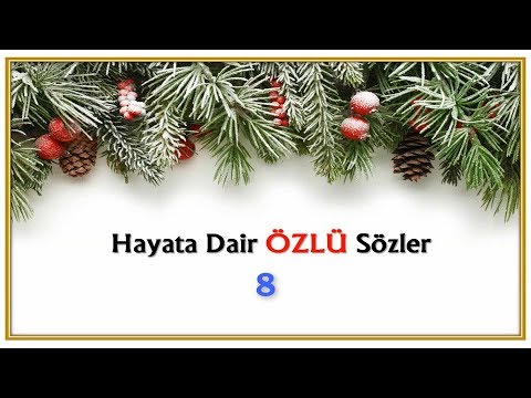 Özlü Sözler - 08 | Anlamlı Güzel Sözler | Aforizmalar & Vecizeler & Atasözleri | Hayata Dair Sözler