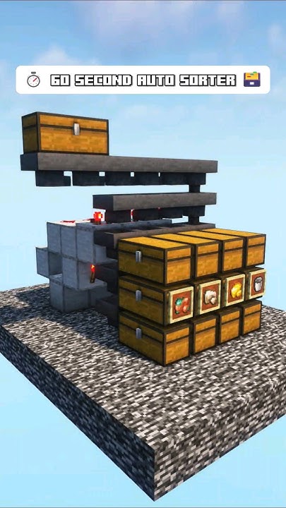 Minecraft Auto Sorter | 60 Second Easy Tutorial - YouTube
