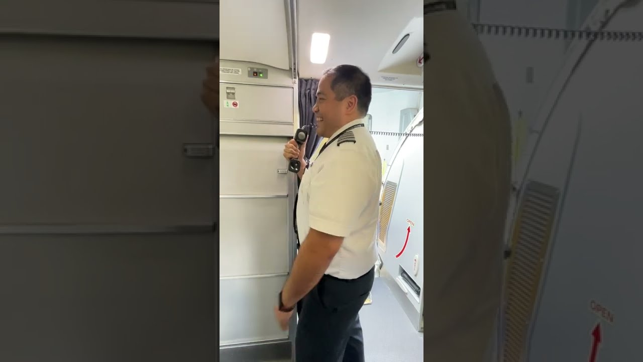 Flight Captain - The First Cabin Announcement. - YouTube
