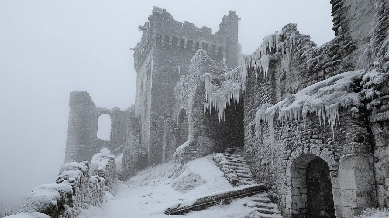 Relax And Sleep To Dracula's Dark Castle Blizzard Ambience With ...