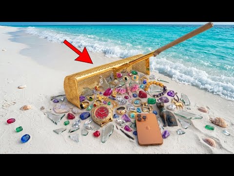 Extreme Beach Treasure Hunt Challenge: Look What Was Hiding Beneath the Sand!