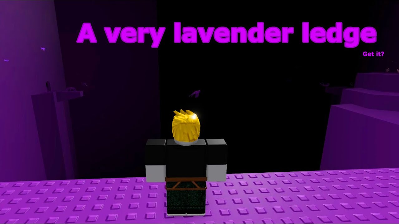 Traversing the lavender looking ledges - Roblox Lavender ledges (gears ...
