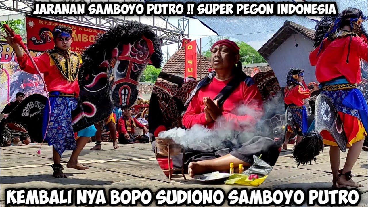 Kembalinya Bopo Sudiono Jaranan SAMBOYO PUTRO Live Getas Tanjunganom ...