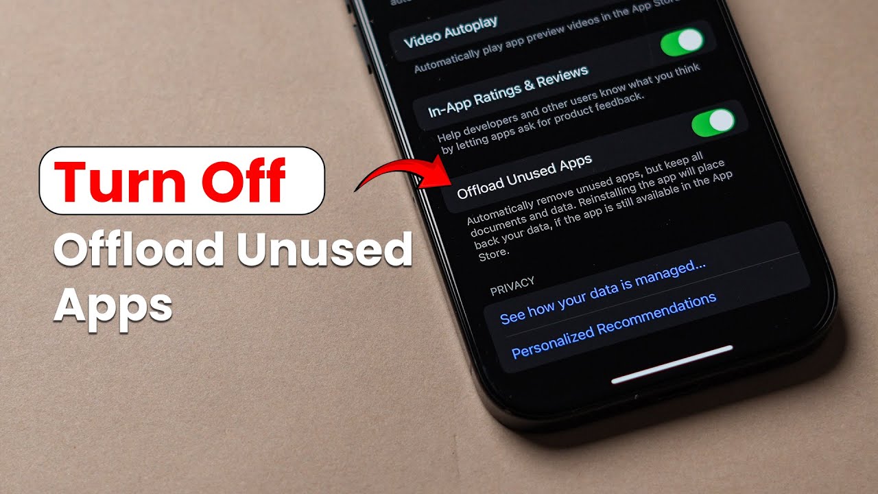 How to Turn Off 'Offload Unused Apps' on iPhone? - YouTube