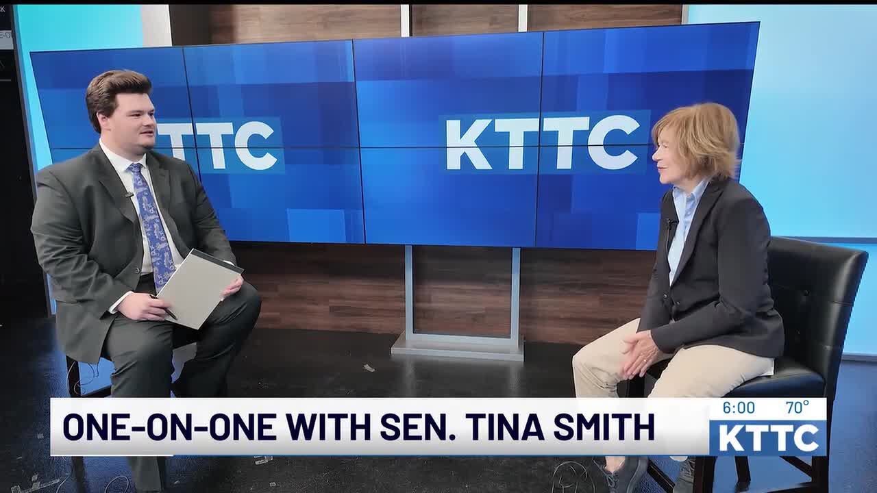 Sen. Tina Smith sits down with KTTC in one-on-one interview - YouTube