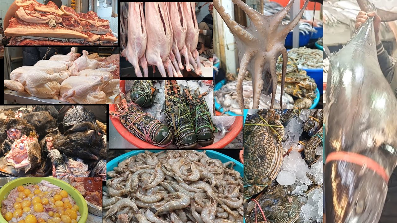 दिल्ली के इस मीट मार्केट में सब मिलता है।😱😱 delhi ina meat market ...