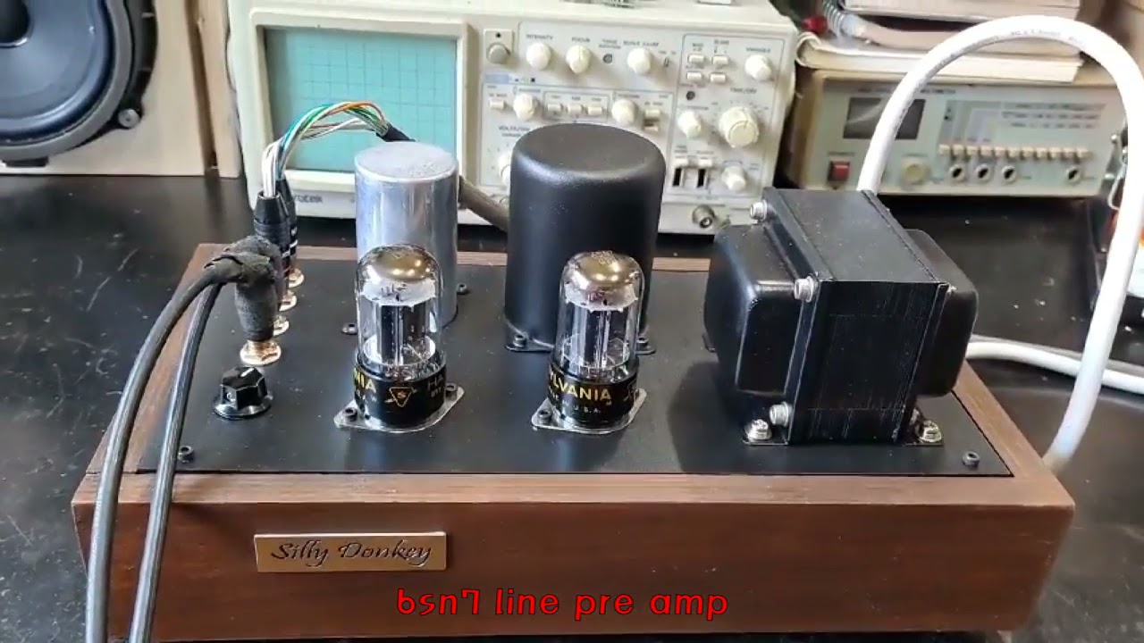 6sn7 pre amp - YouTube