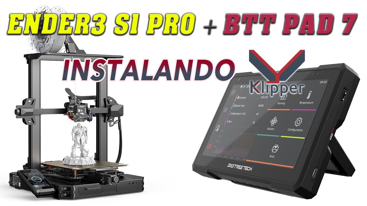 Bigtreetech Pad 7 + Ender3 S1 PRO (Como instalar klipper) - YouTube