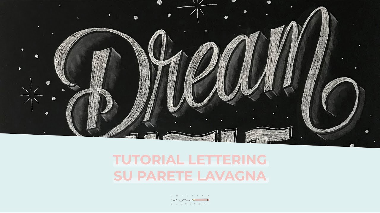 Lettering Tutorial su Parete Lavagna - YouTube