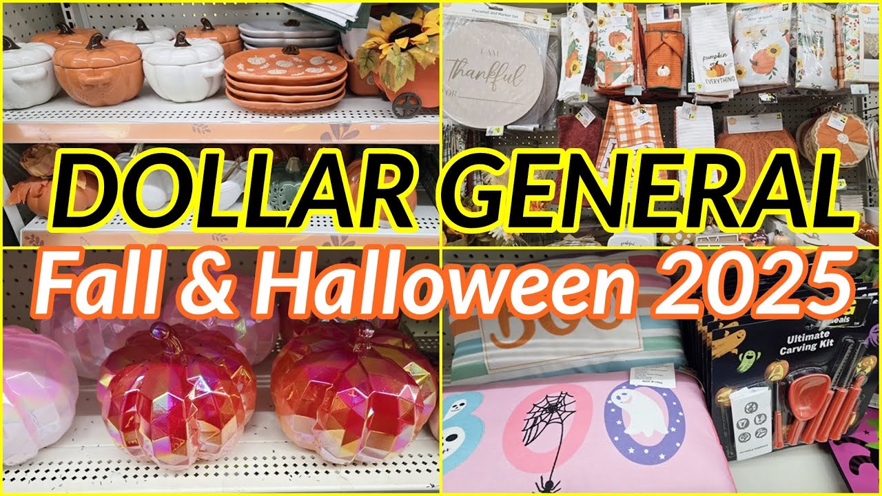 Dollar General Fall and Halloween Decor 2025 Shop with me! - YouTube