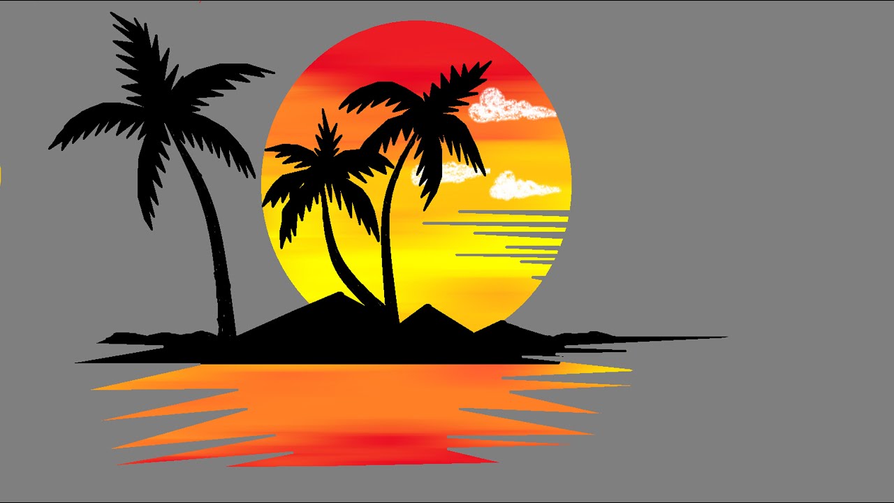 Beauty of nature || ms paint || unique art - YouTube