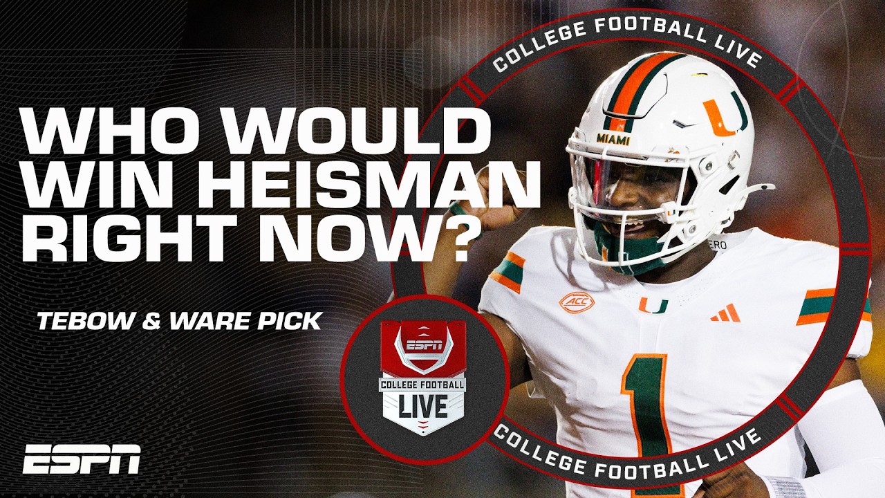 Ashton Jeanty or Cam Ward? 🏆 Tebow & Ware make their early Heisman ...