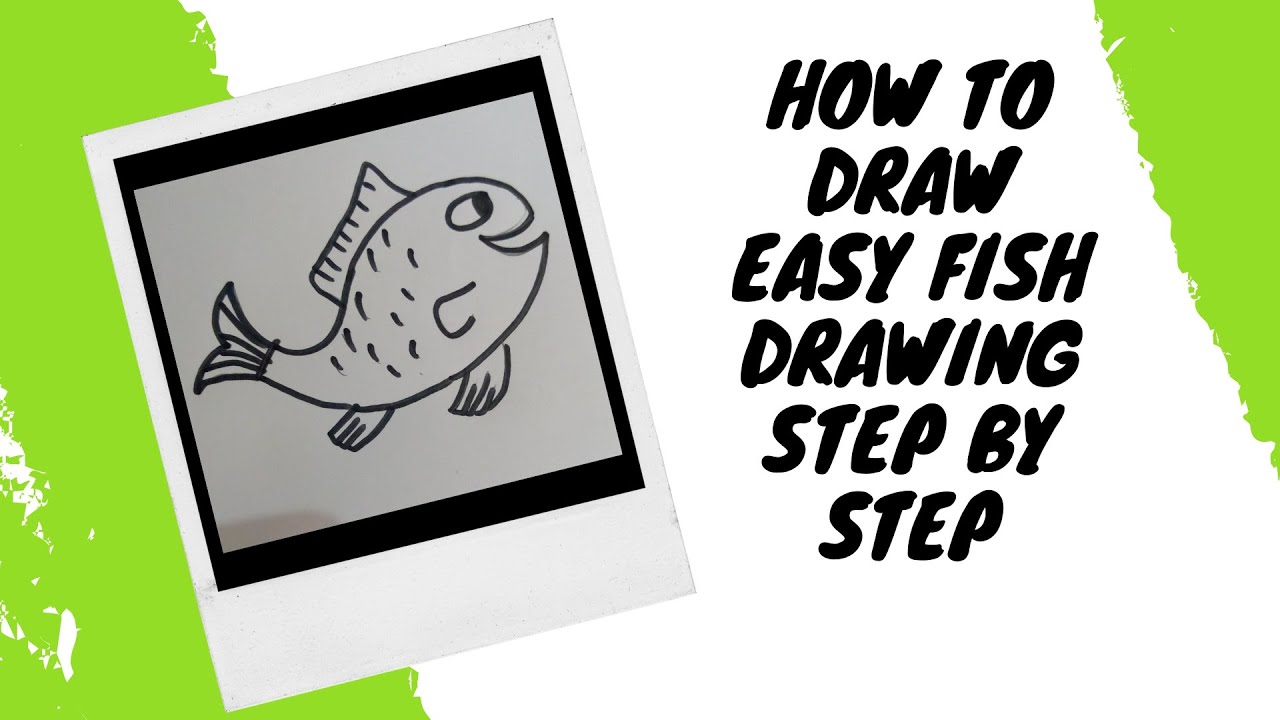 How to draw easy fish drawing step by step - YouTube
