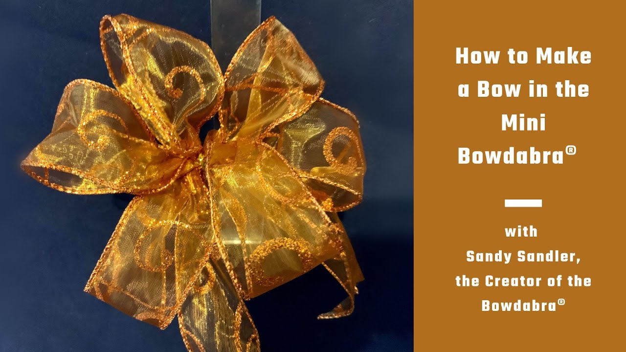 How to make a Bow in the Mini Bowdabra #bowdabra - YouTube