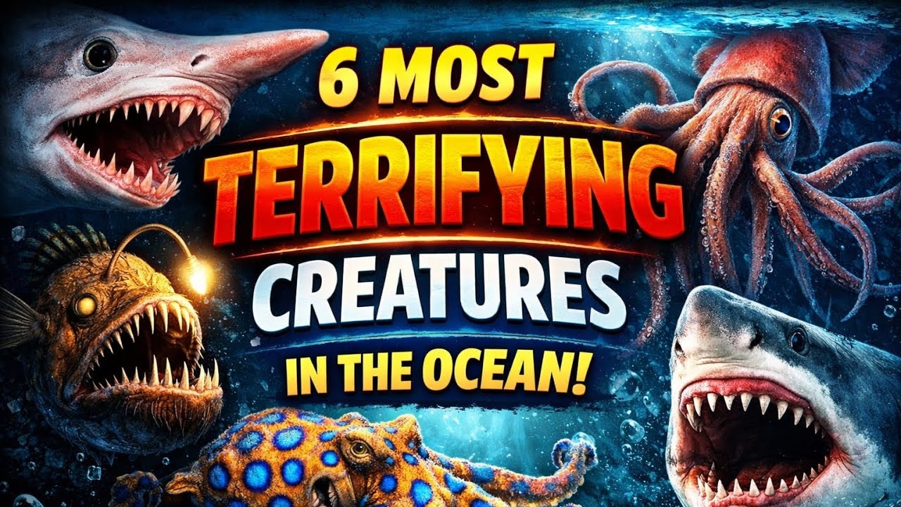 6 Most Terrifying Creatures in the Ocean | Deep Sea Monsters You Never ...