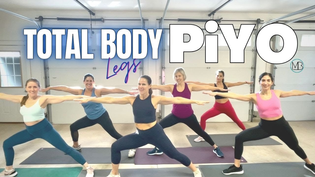 PiYO Total Body Workout (No Equipment + No Jumping) Yoga • Cardio ...