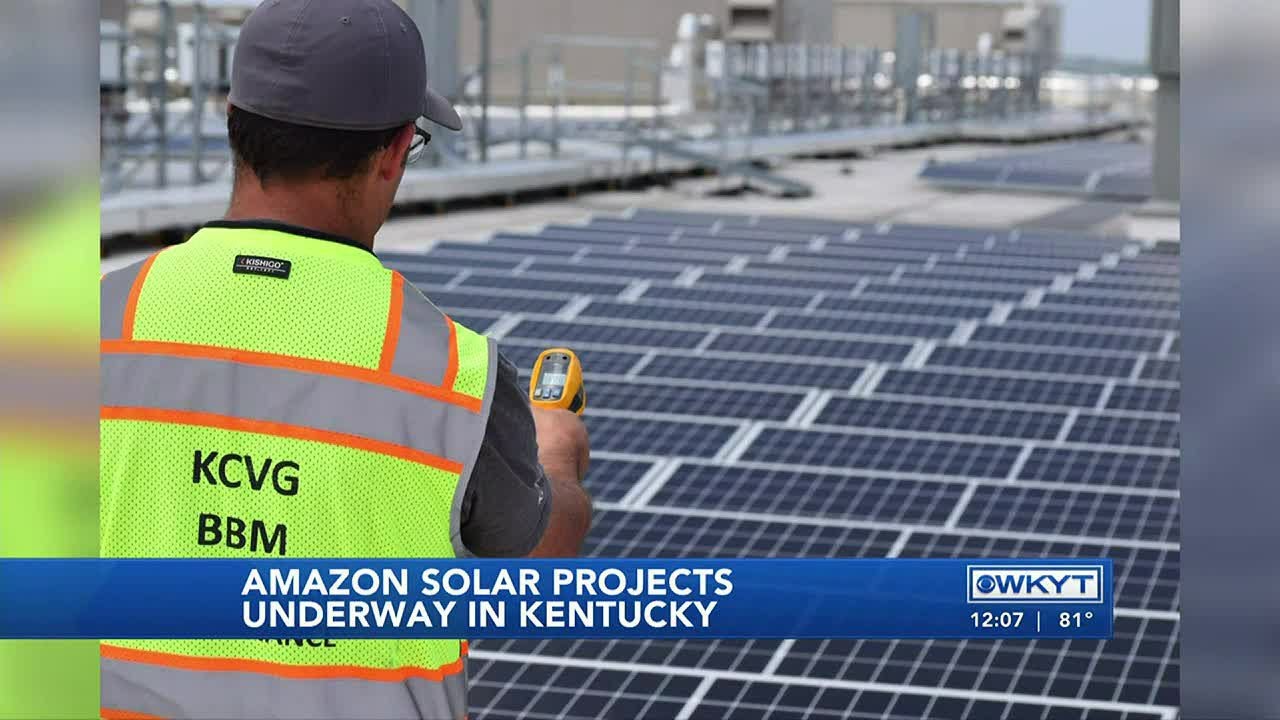Amazon solar power systems to open in Laurel and Madison Co. - YouTube
