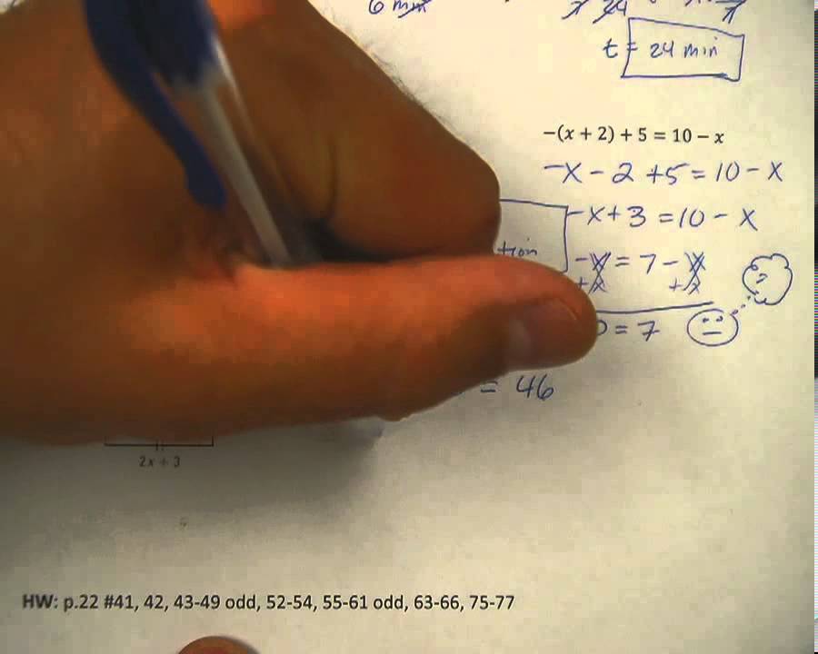 Algebra 2 Lesson 1.3 Part 4 - Geometry-Based Algebra Problem - YouTube