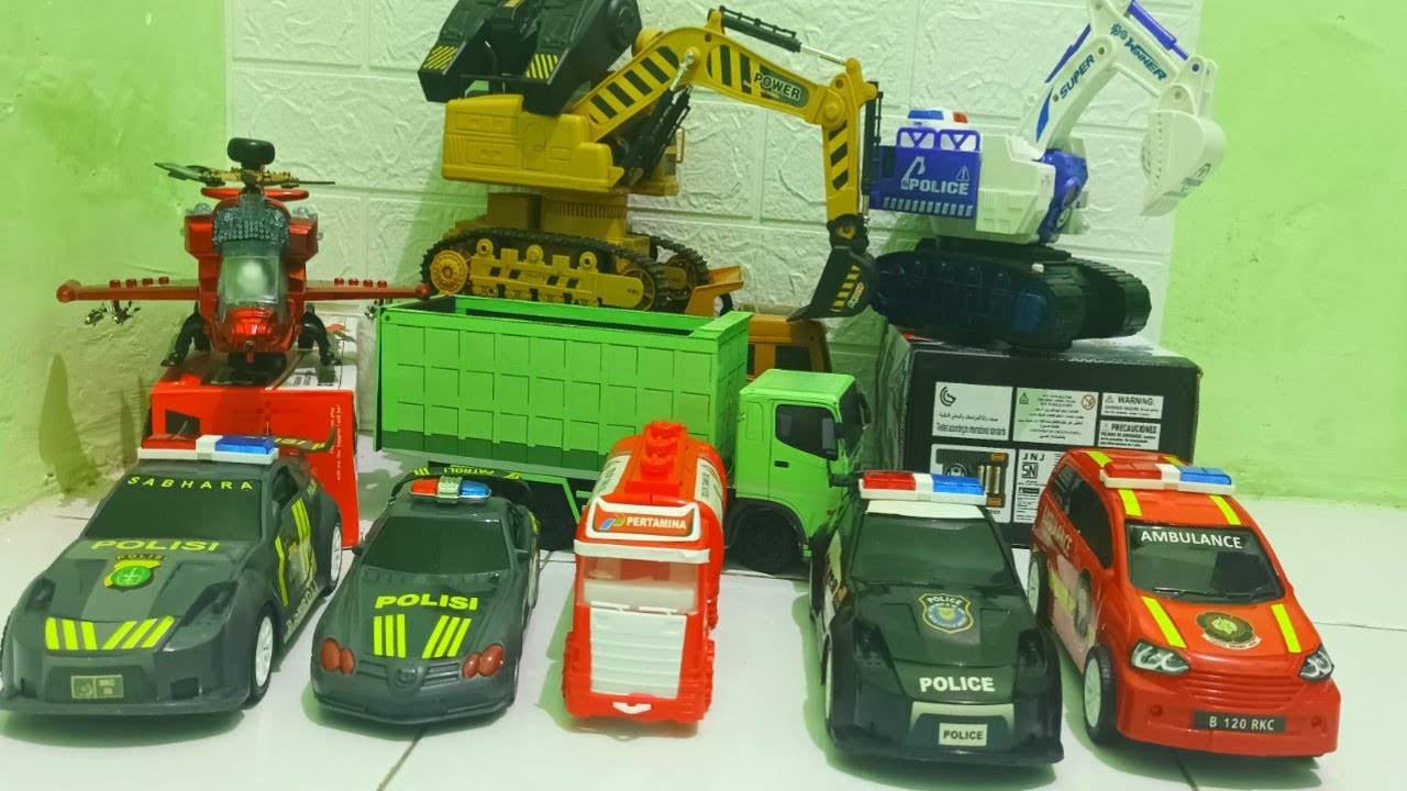 Menemukan Mainan Mobil Truk Dam, Truk Pasir, Beko, Excavator, Mobil ...