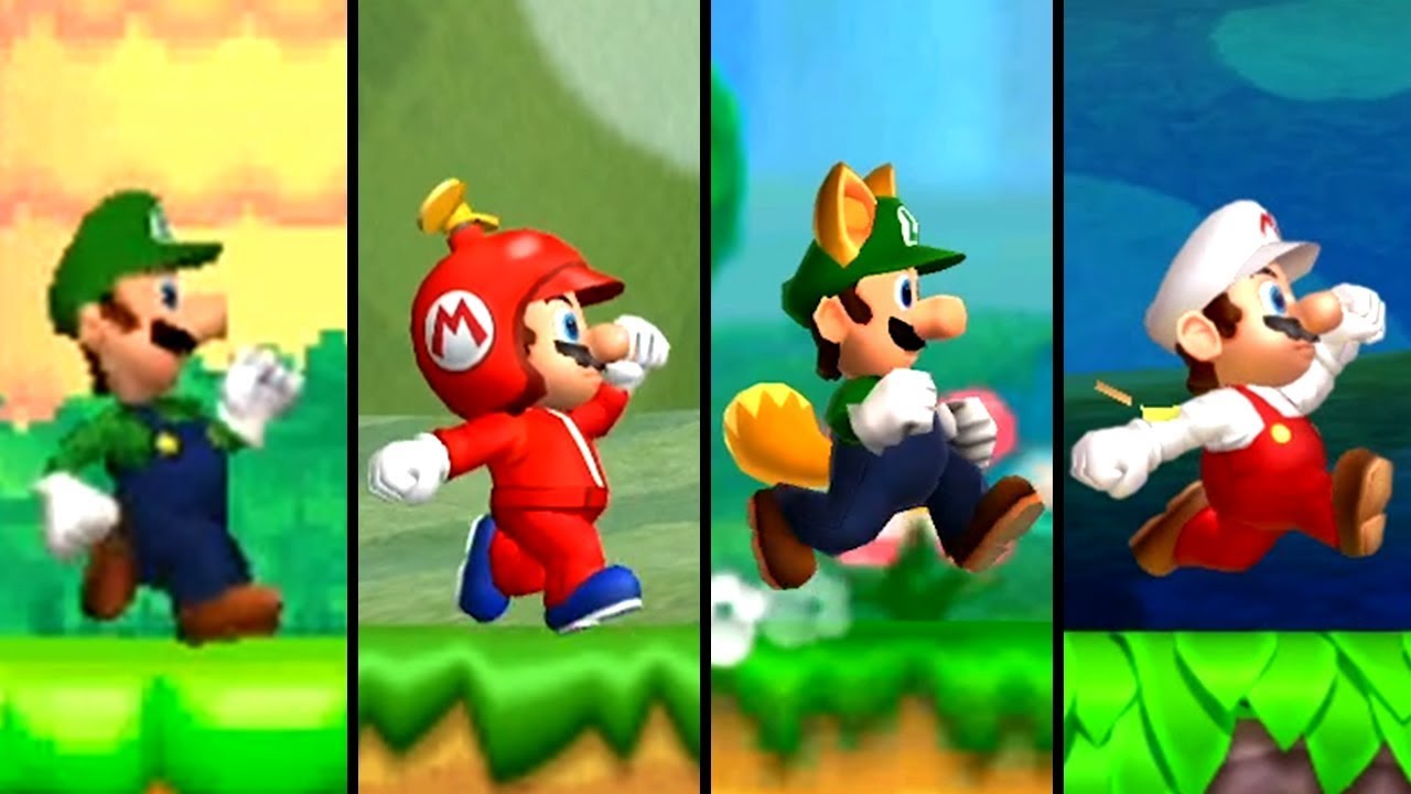 Evolution of Grassland Levels in New Super Mario Bros. (2006-2019 ...