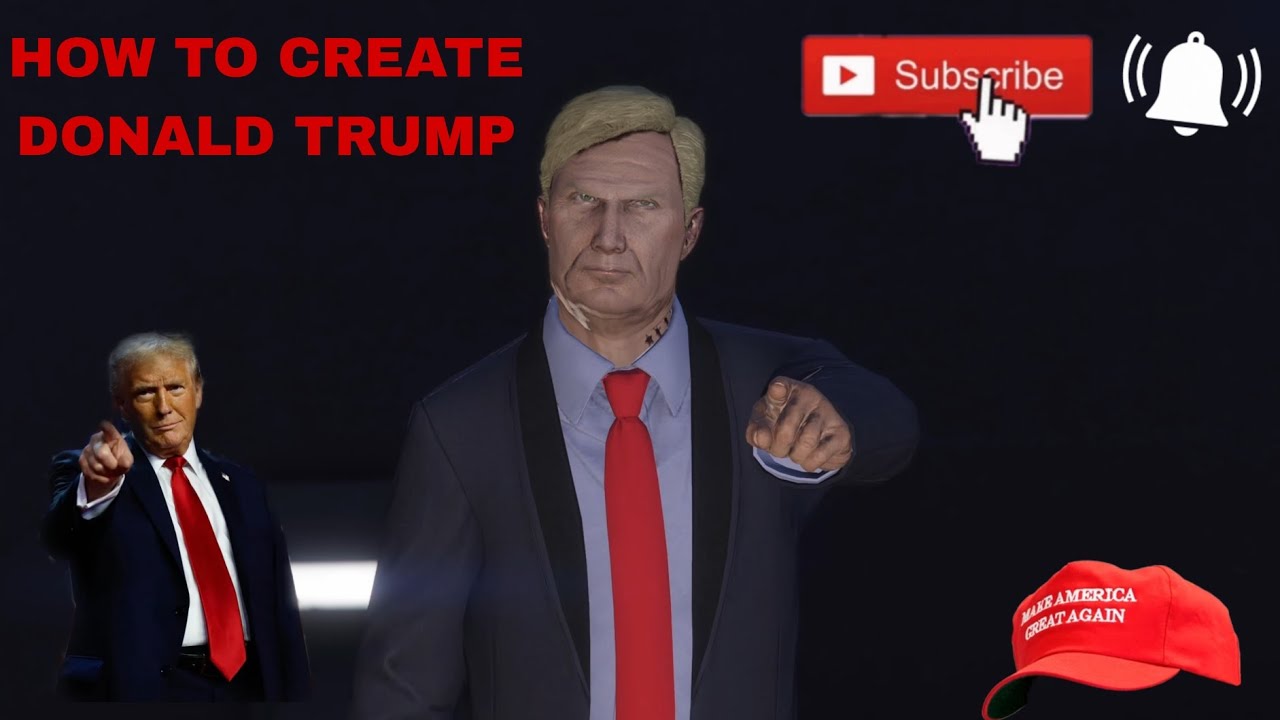 HOW TO CREATE DONALD TRUMP OUTFIT AND CHARACTER FACE CREATION | GTA 5 ...